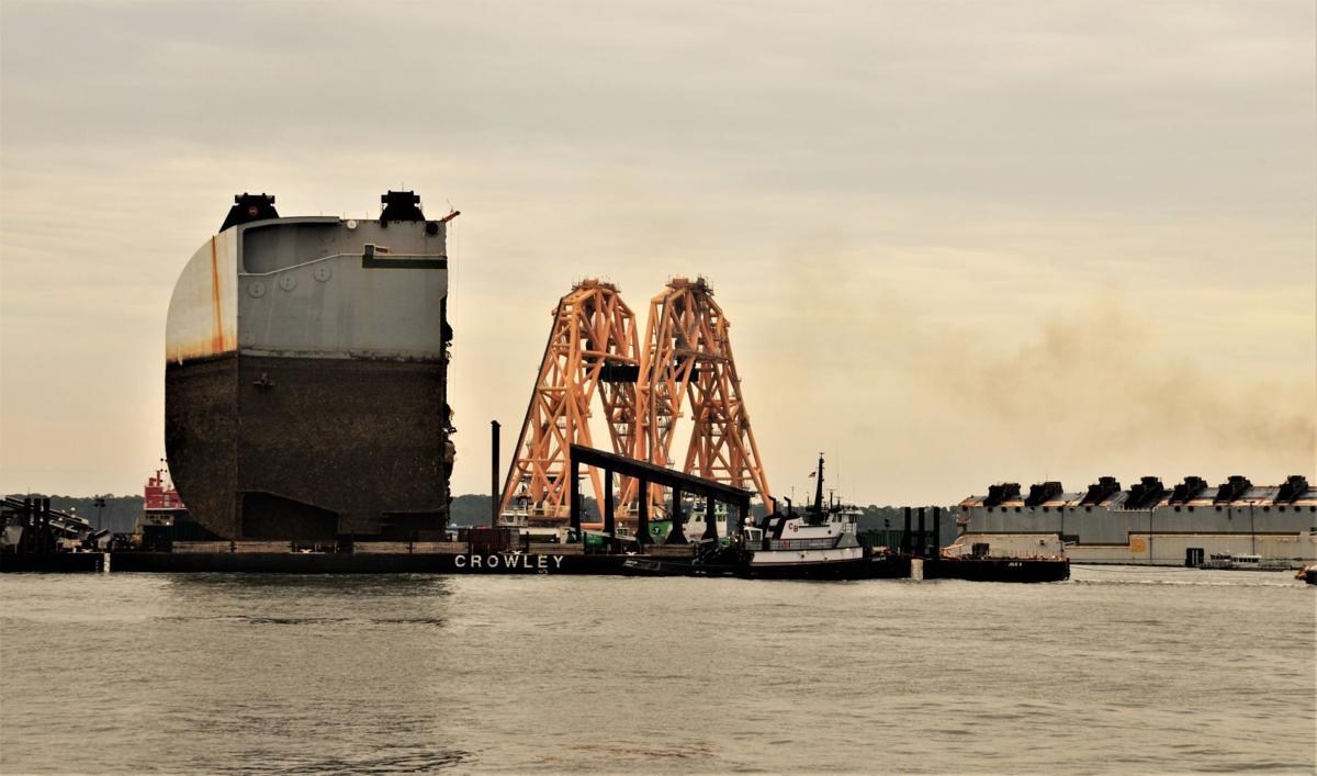 Update: First cut on the shipwrecked Golden Ray complete | Local News ...