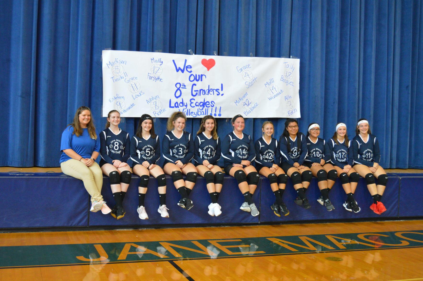 Jane Macon Middle's volleyball team celebrates eighth-graders | Local ...