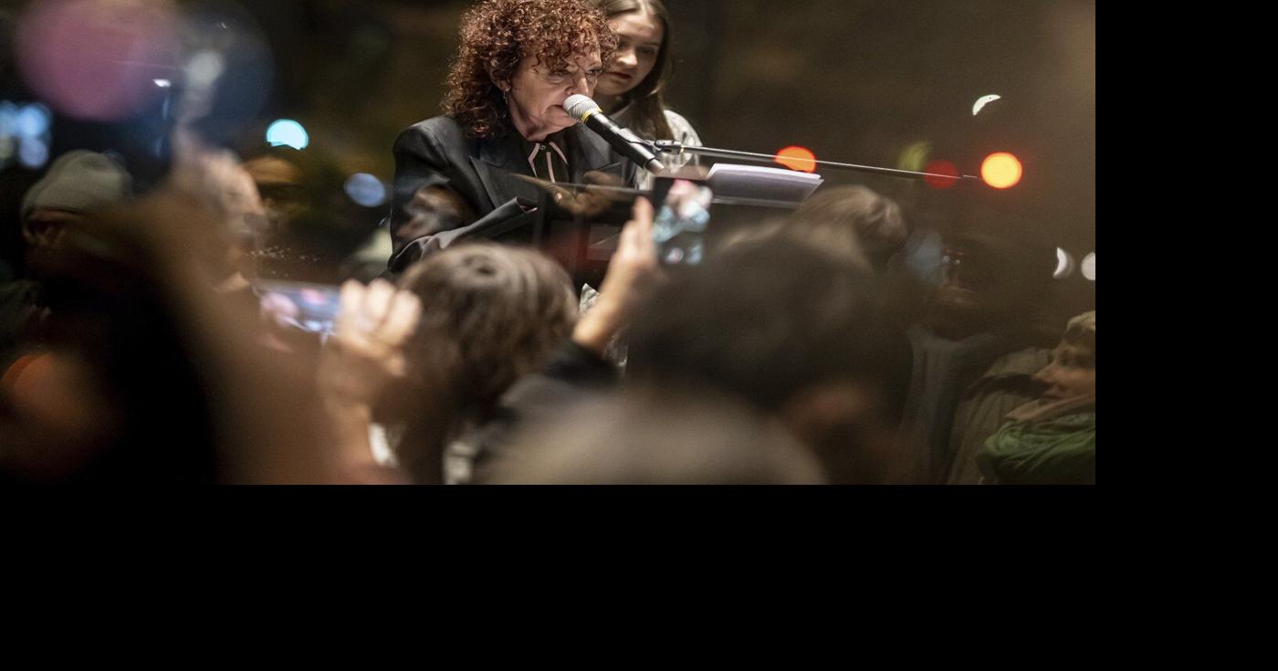 American photographer Nan Goldin opens exhibition in Berlin with fiery ...