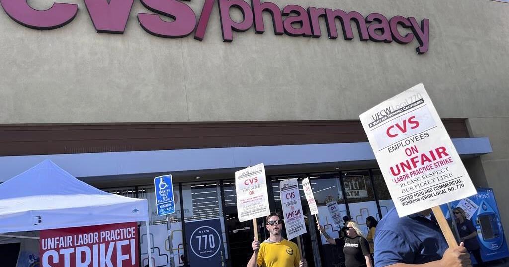 CVS workers strike at 7 Southern California stores for better pay and ...