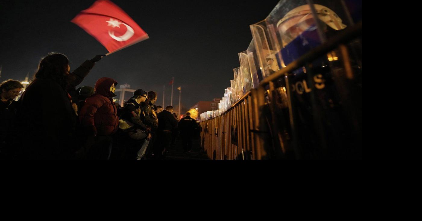 Police use force to break up protests at a university in Turkey's ...