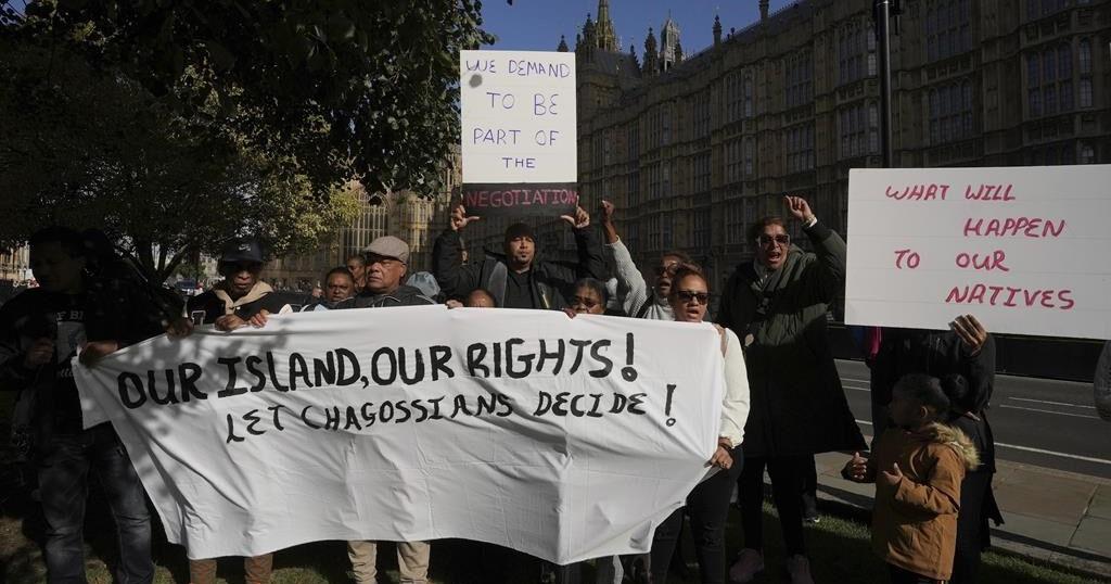 Chagos islanders displaced for a US military base protest a deal on ...