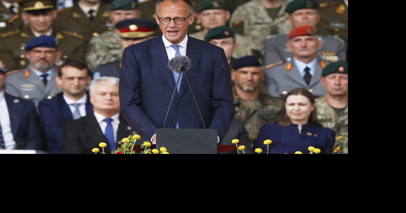 Merz inaugurates a historic German brigade in Lithuania and pushes for ...