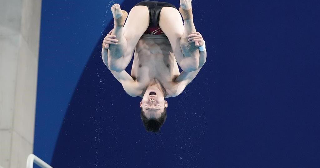 China goes 1-2 in semifinals of men's 3-meter springboard diving at ...