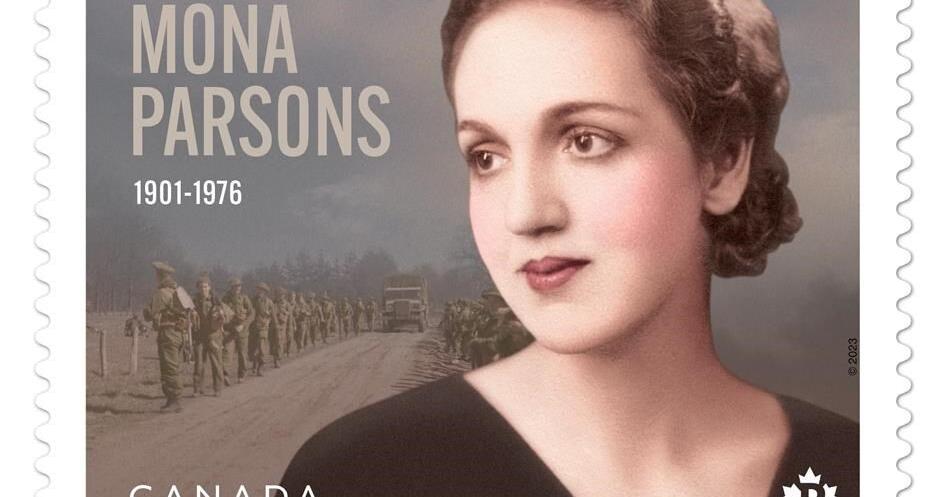 Stamp of Mona Parsons, jailed by Nazis for aiding aircrews, unveiled in ...