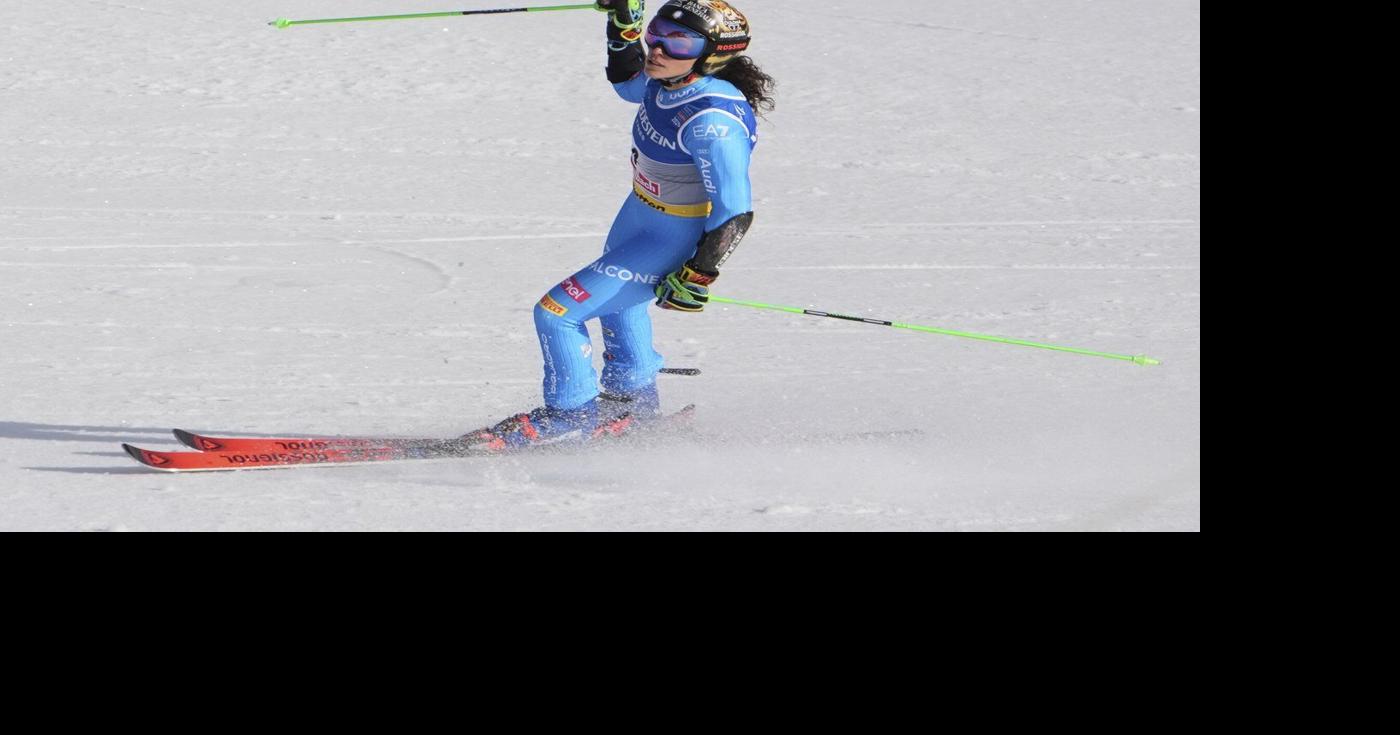 Italian skier Brignone wins the GS at worlds as defending champ ...