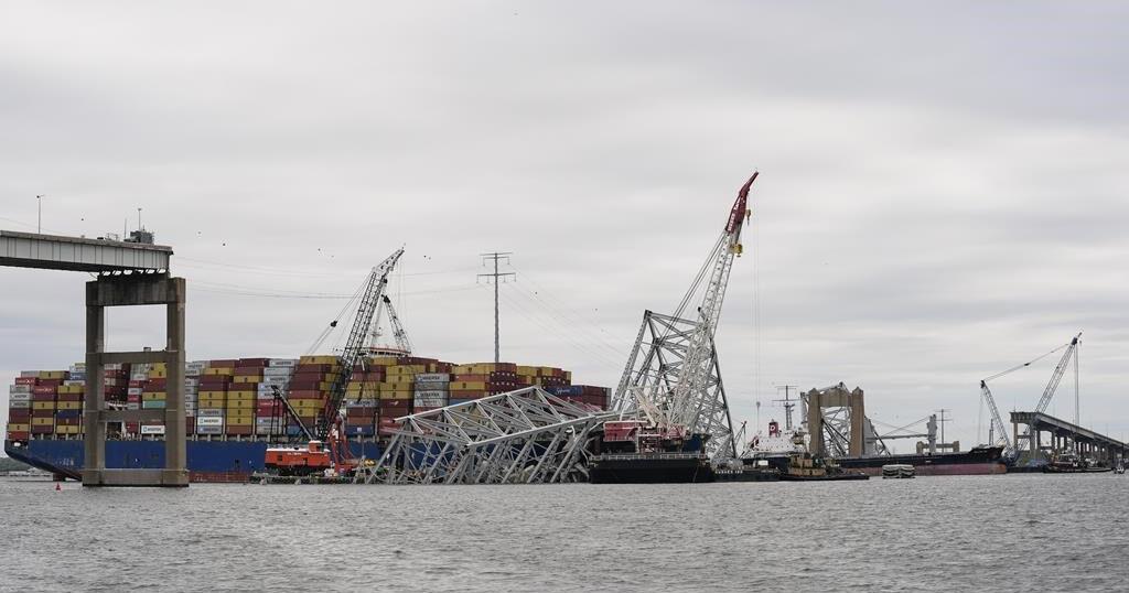 New deep-water channel allows first ship to pass Key bridge wreckage in ...