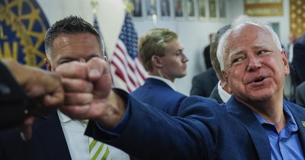 Walz touts Nebraska roots in visit to his home state where there's a ...