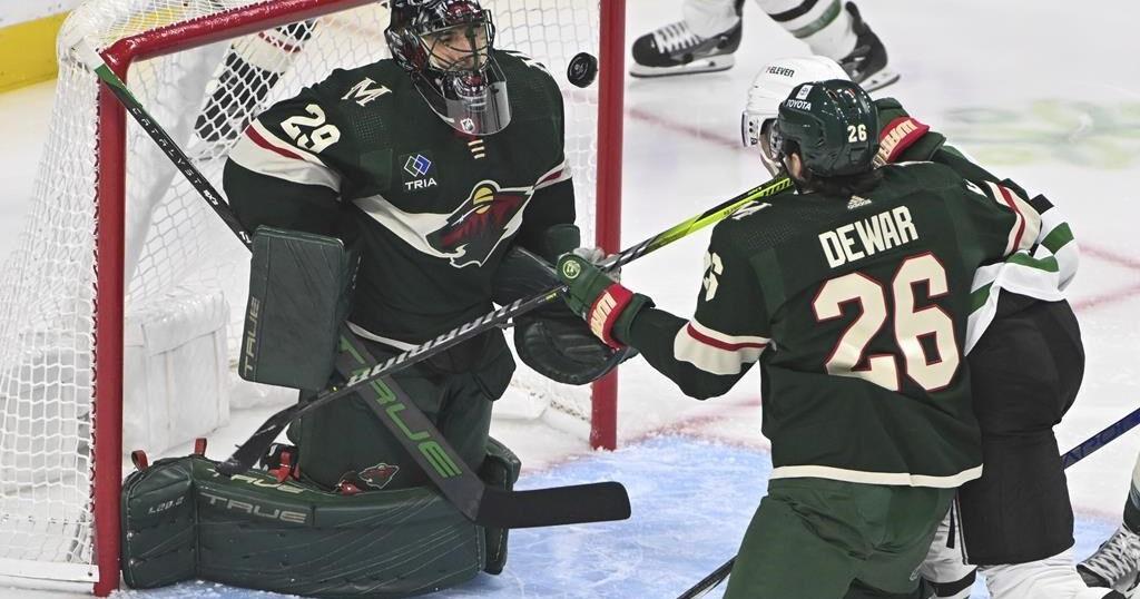 Wild's Fleury wears mask in warmups on Native American Heritage night ...