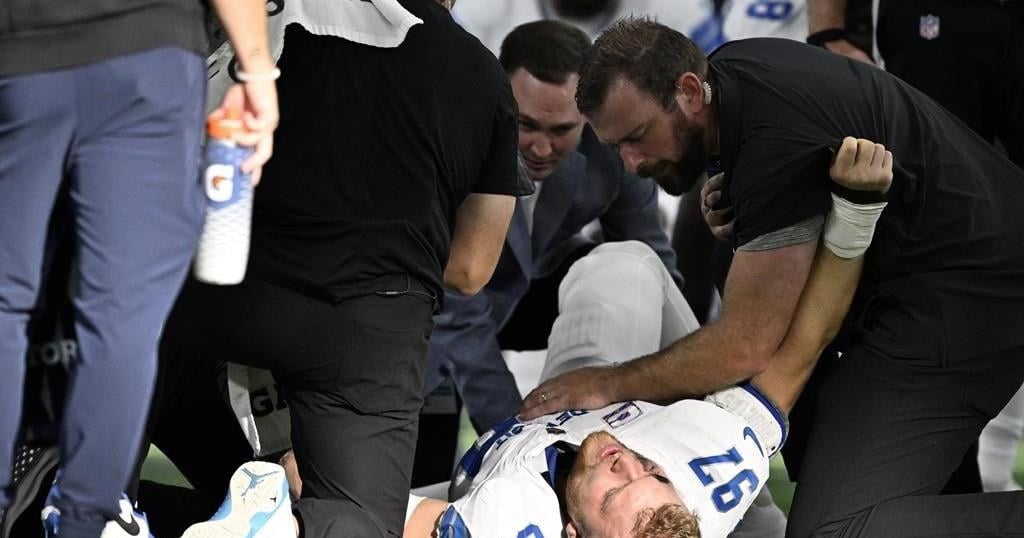 Aidan Hutchinson likely down 4-6 months with broken leg, Lions coach ...