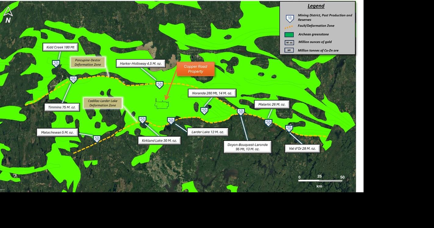 Copper Road signs Four Separate Option Agreements Consolidating the Ben ...