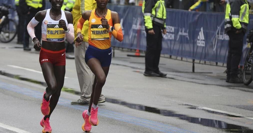 Kenya's Obiri breaks late to win women's Boston Marathon | World News ...