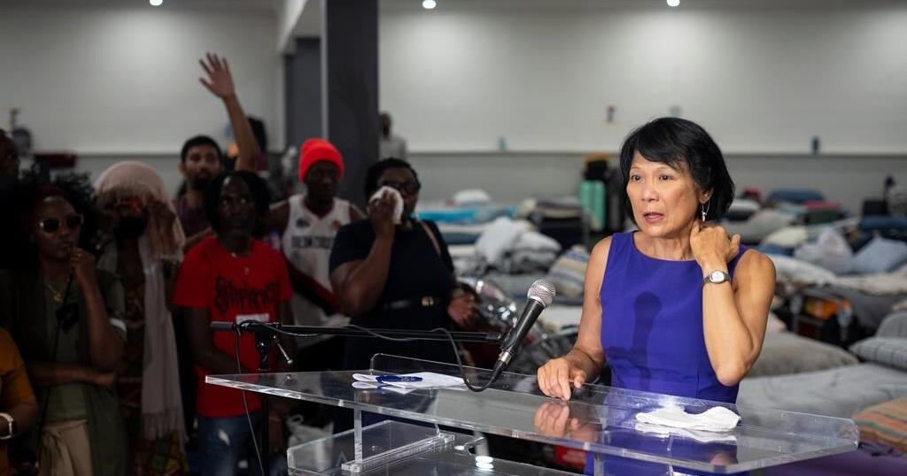 Toronto Mayor Olivia Chow tours church housing refugees, calls on feds ...