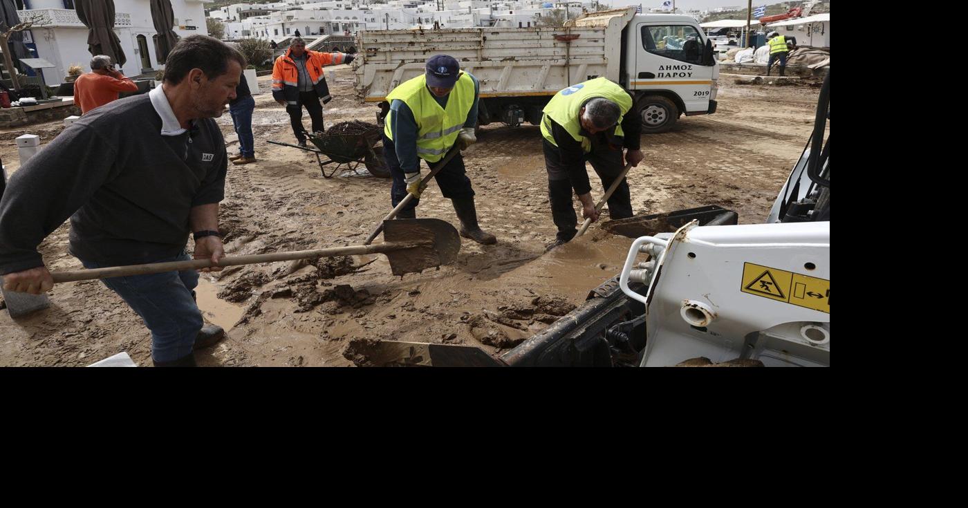 Greek islands Paros and Mykonos close schools, ban traffic as severe ...