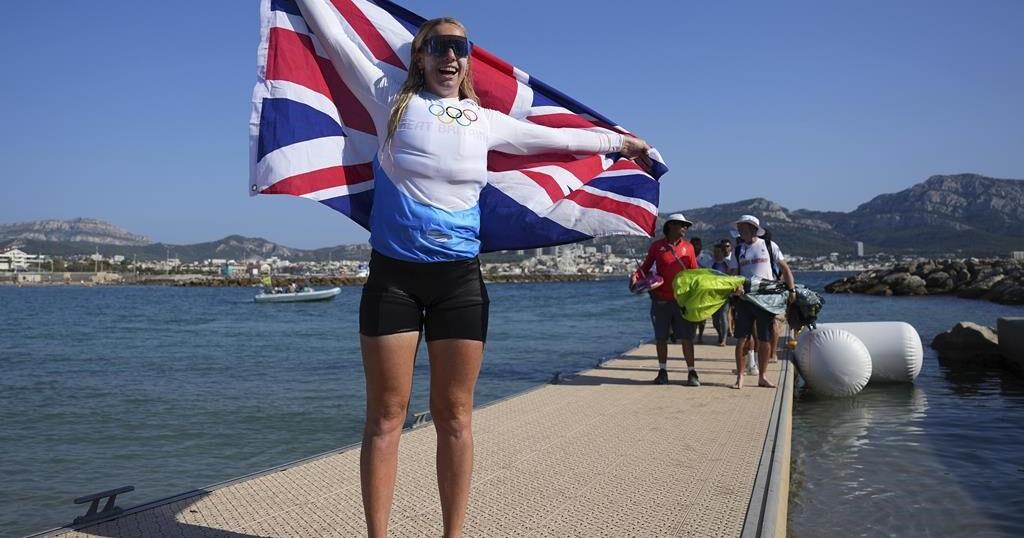 Britain's Ellie Aldridge wins the first gold in kitesurfing, billed as ...