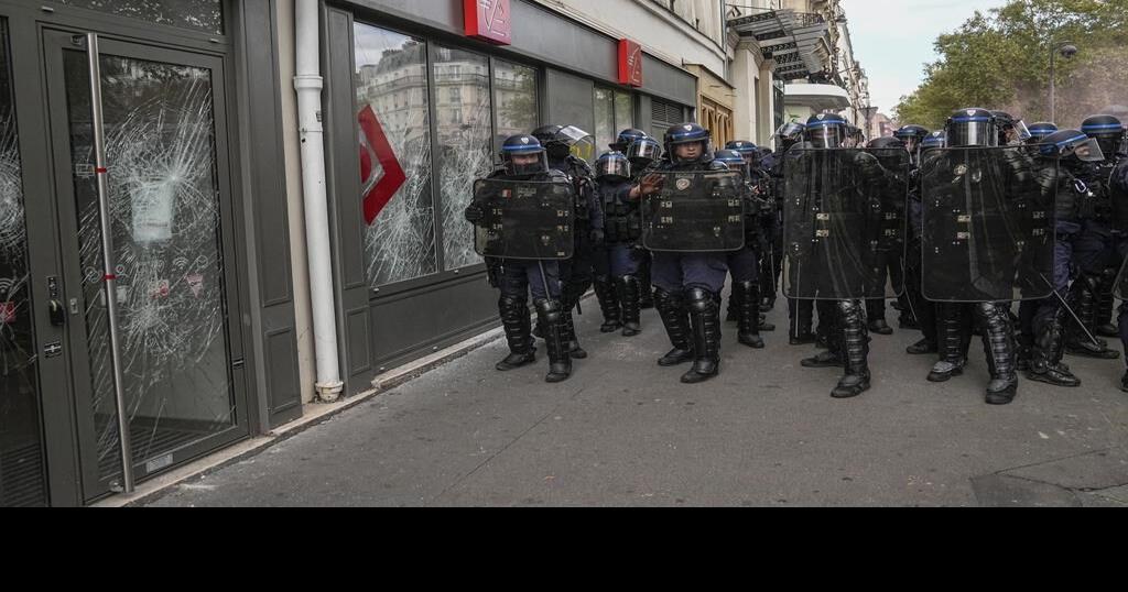French activists protest racism and police brutality while officers are ...
