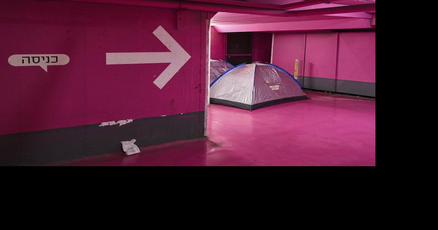 Photos of Israel's underground parking lots and subways being used as ...
