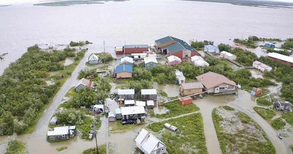 Western Alaska Yup'ik village floods as river rises from a series of ...