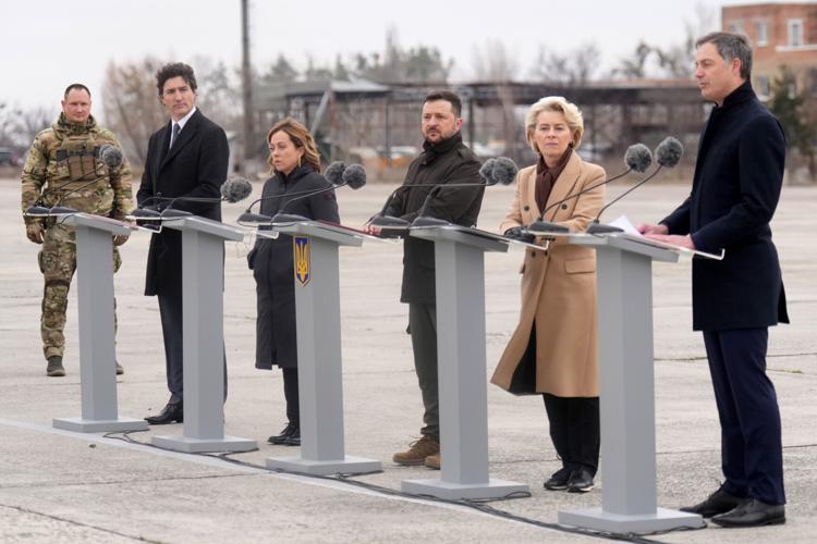 Trudeau visits Ukraine to mark invasion's two-year anniversary ...