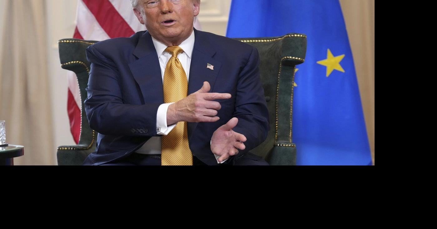 Trump talks Gaza, Ukraine and his golf course, in meeting with UK's ...