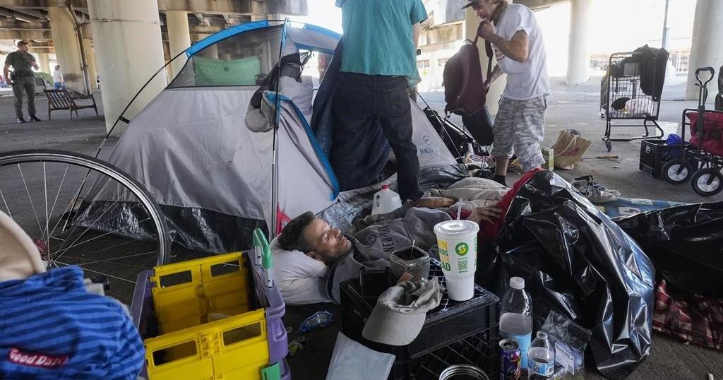 Before Taylor Swift show in New Orleans, a homeless encampment is ...
