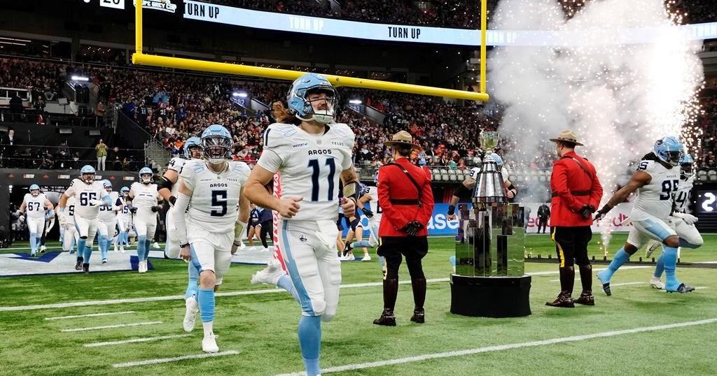 Arbuckle throws for two touchdowns to lead Argos past Bombers 41-24 in ...