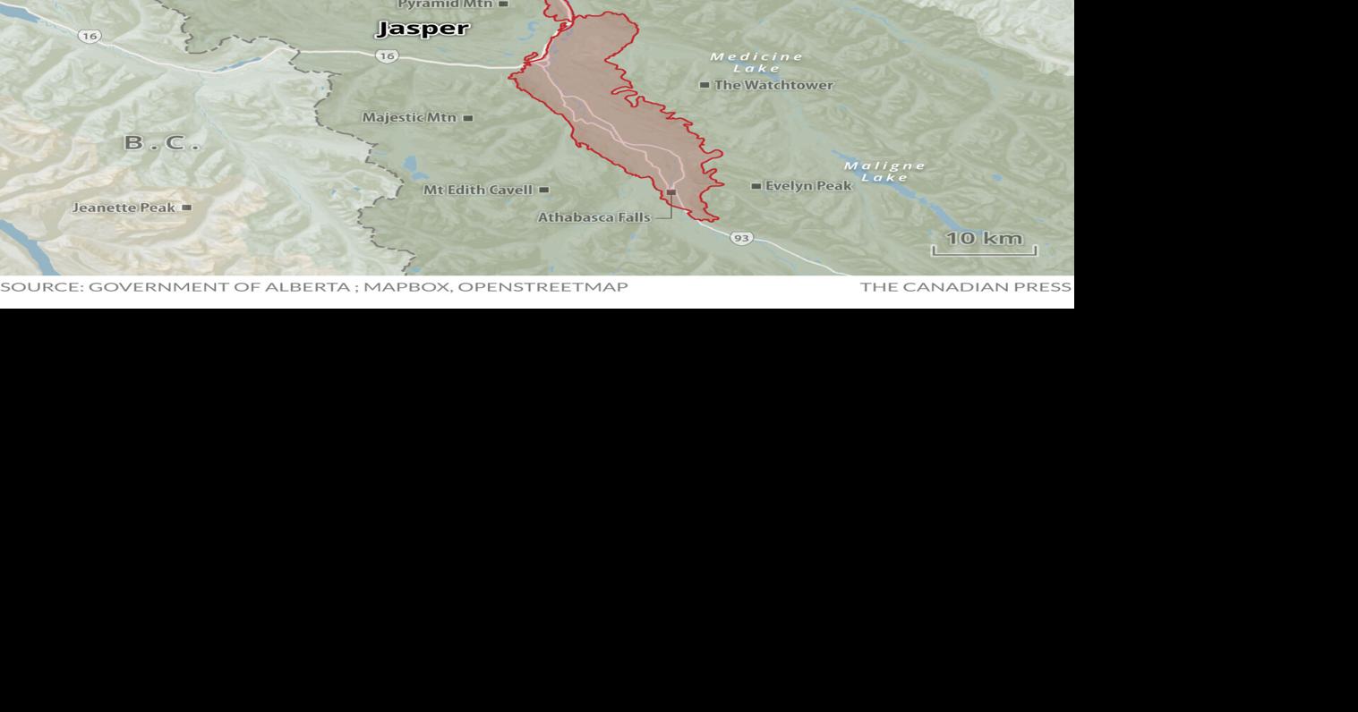 Jasper wildfire perimeter | | thecanadianpressnews.ca