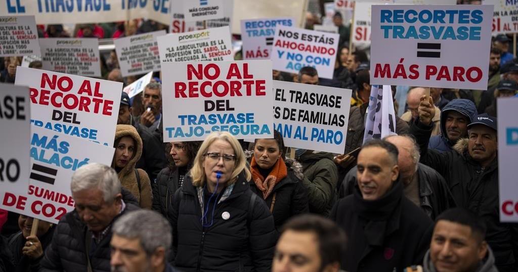 Spanish farmers protest ecological threshold for Tagus River | World ...