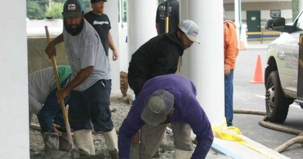 New porch poured downtown at Historic Hale-Wilkinson-Carter Home | News ...