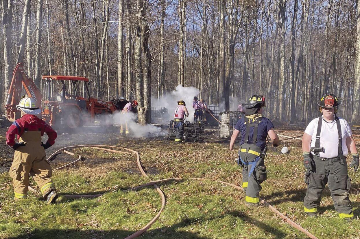 Coventry FD puts out shed fire that extended to woods | News ...