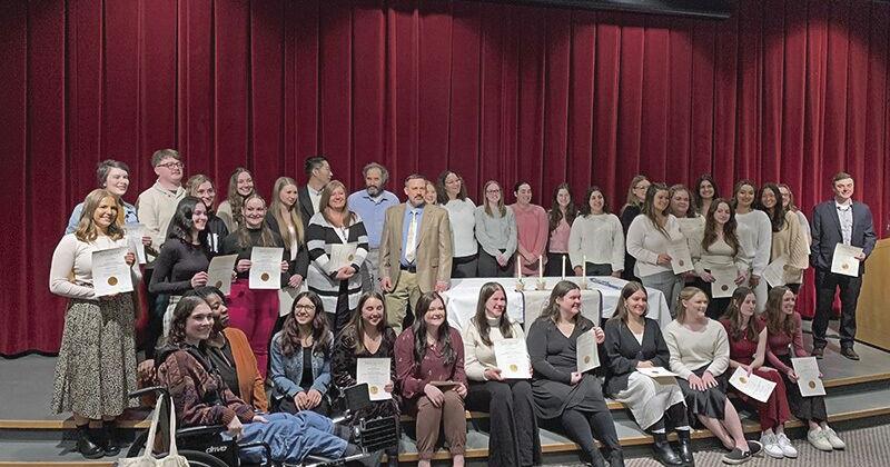 Local ECSU students inducted into education honor society | News ...