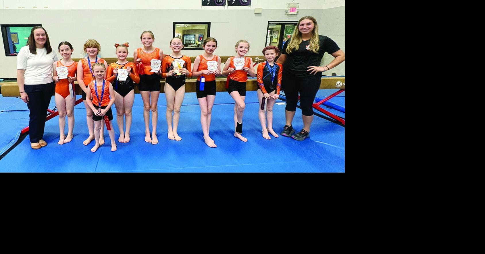 Gymnastics pre-team competes for first time at nationals prep meet ...