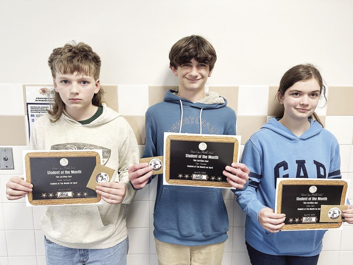 Union City Middle School names April Students of the Month | Hometown ...