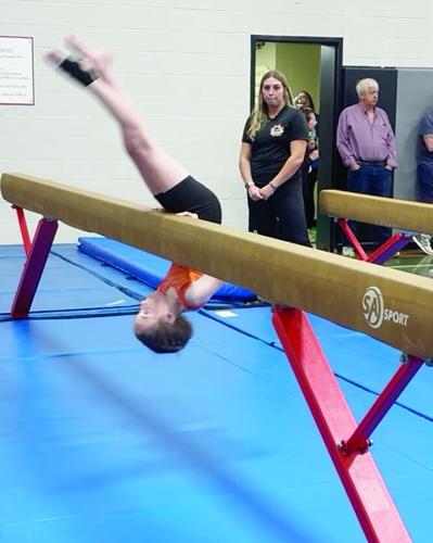 Gymnastics pre-team competes for first time at nationals prep meet ...