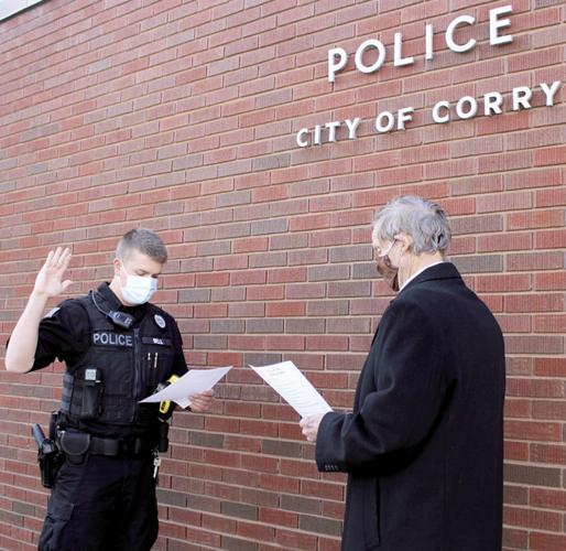 Corry grad sworn in as newest city police officer | News ...