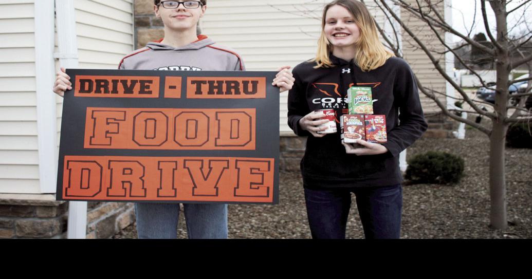Local siblings organize drive-thru food drive for Corry pantry | News ...