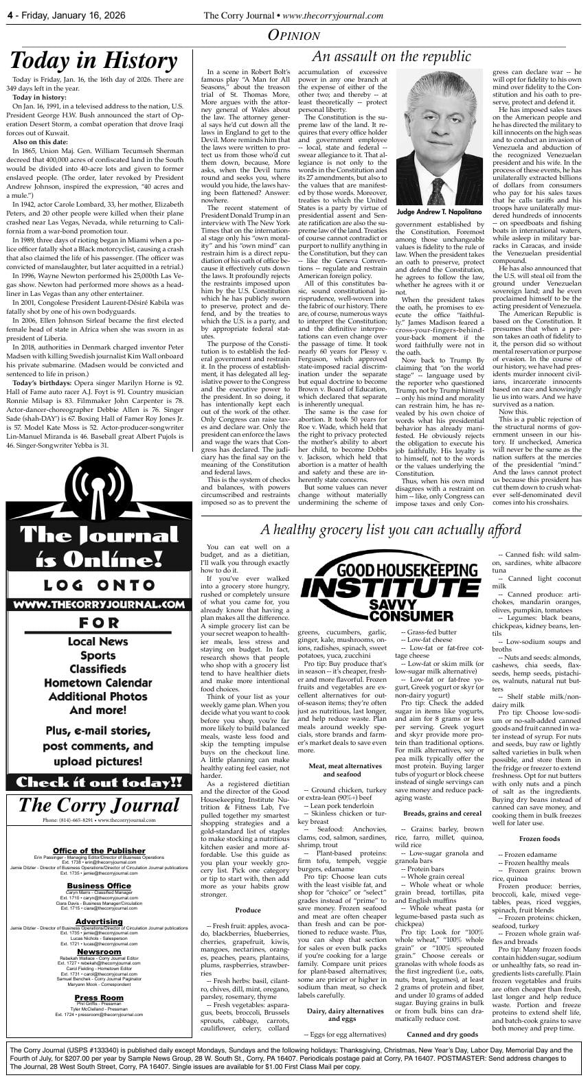 Page 5 - FRI. 1-16-26 HMT | The Corry Journal | thecorryjournal.com