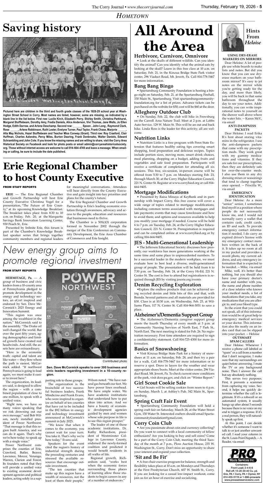 Page 5 - THURS. 2-19-26 HMT | The Corry Journal | thecorryjournal.com