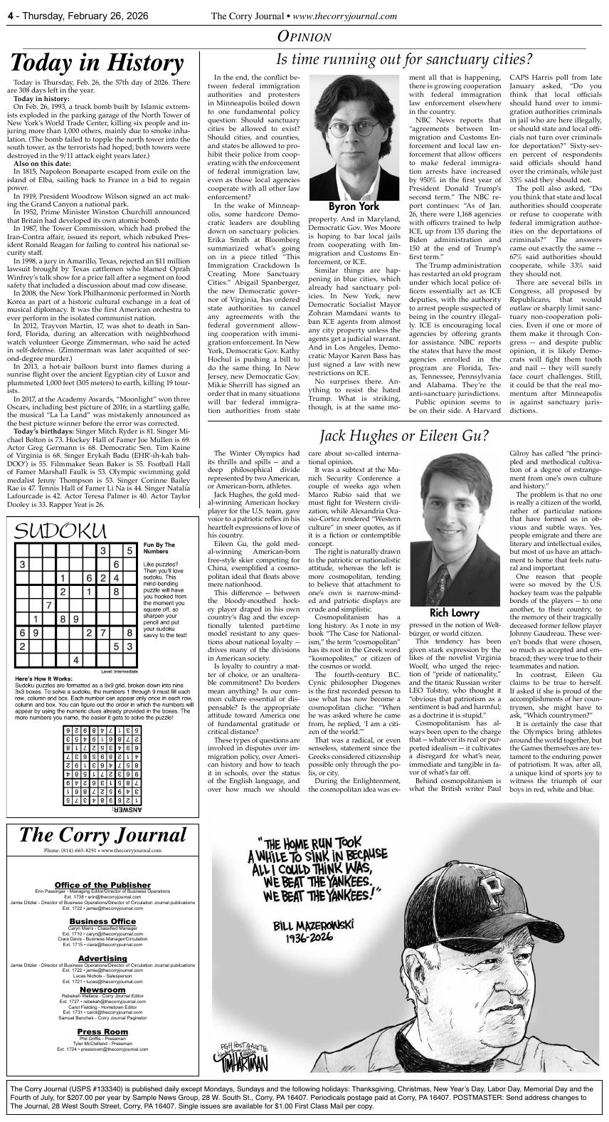 Page 5 - THURS. 2-26-26 HMT | The Corry Journal | thecorryjournal.com