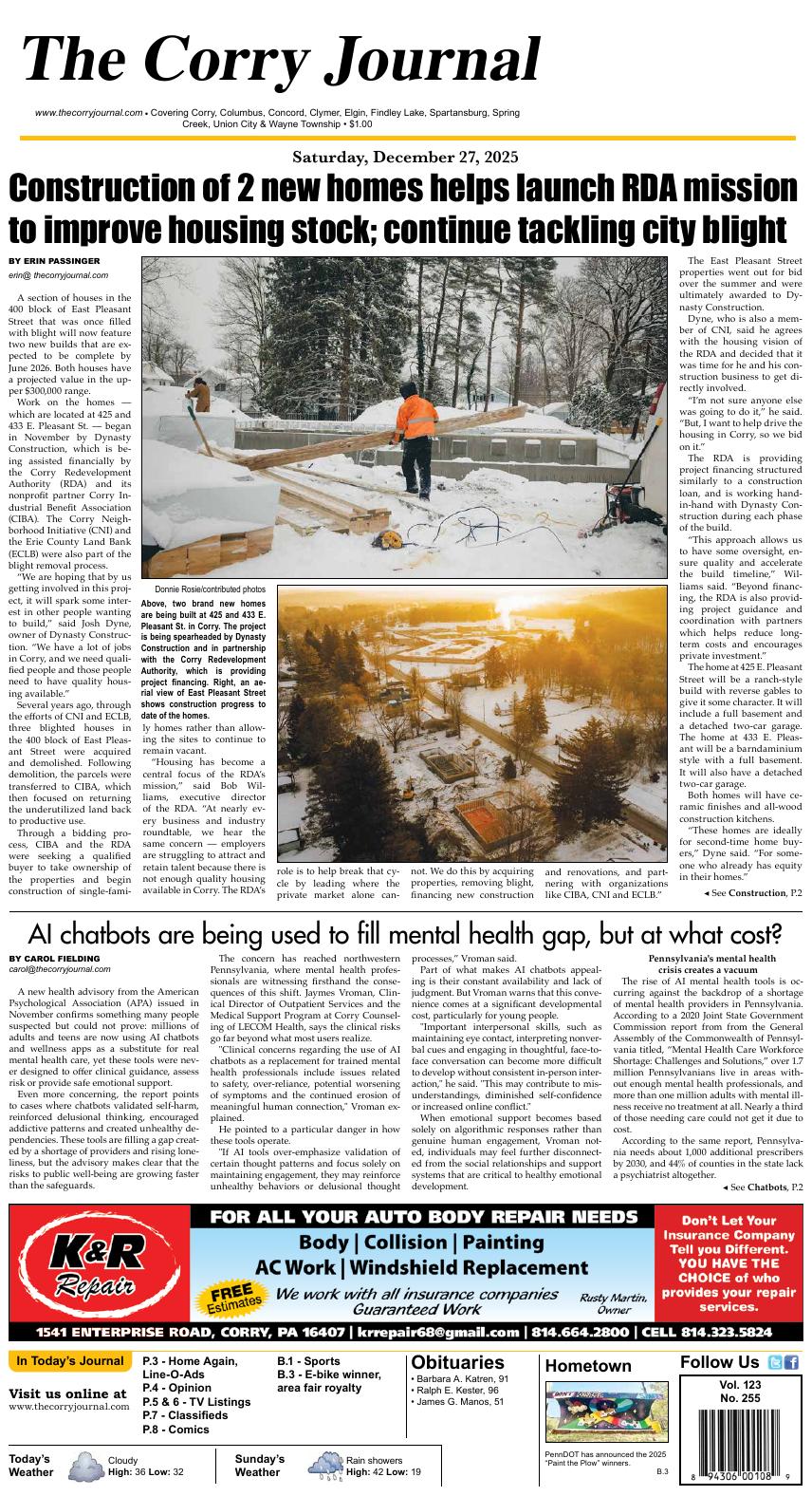 Page 2 - SAT. 12-27 JUMPS | The Corry Journal | thecorryjournal.com