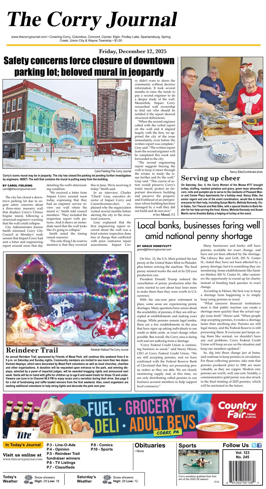 Page 1 - FRI. 12-12 | The Corry Journal | thecorryjournal.com