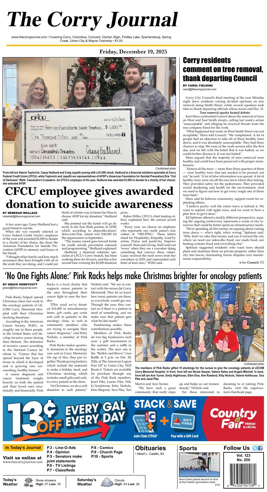 Page 1 - FRI. 12-19 | The Corry Journal | thecorryjournal.com