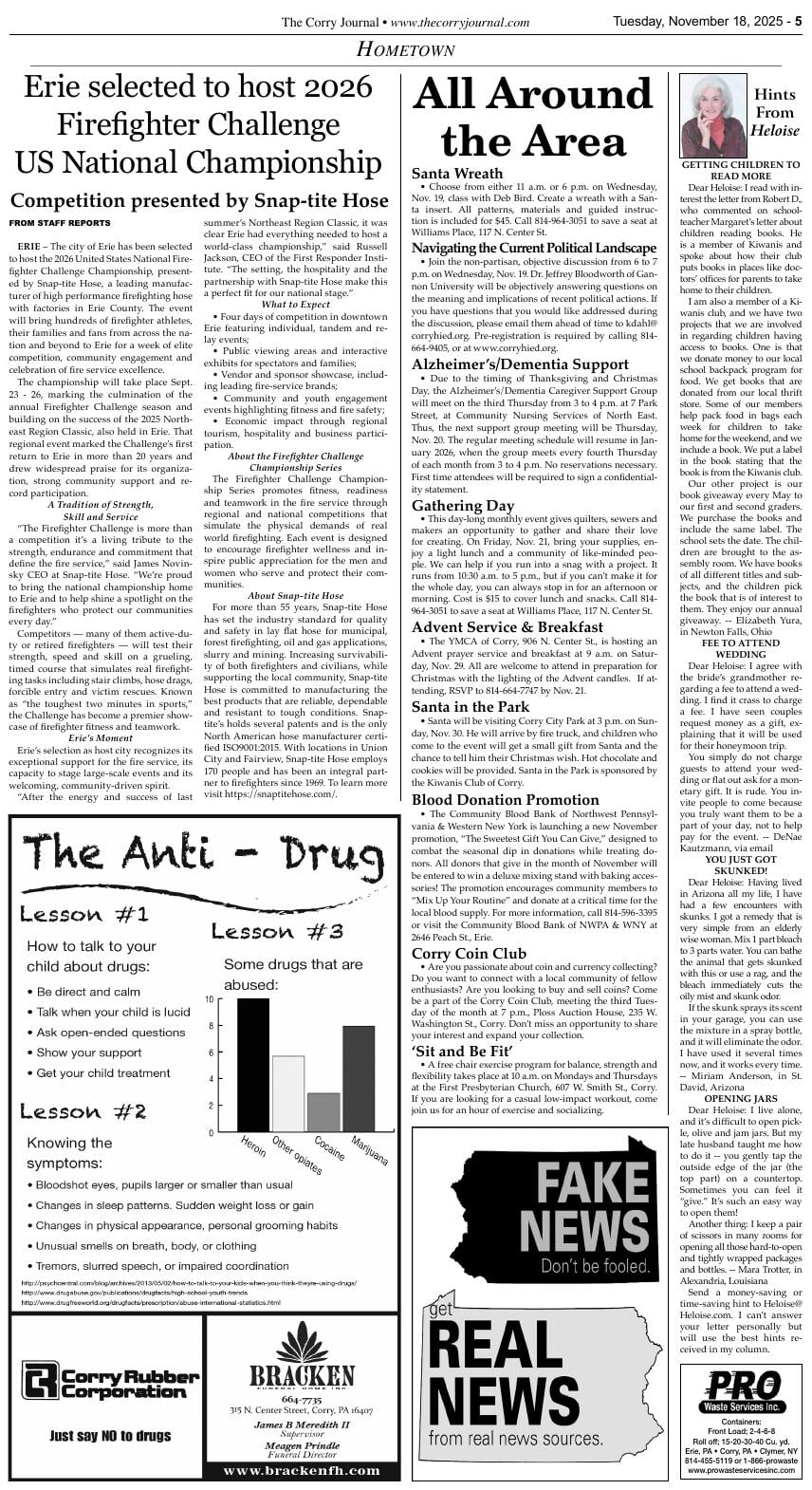 Page 5 - TUES. 11-18 HMT | The Corry Journal | thecorryjournal.com