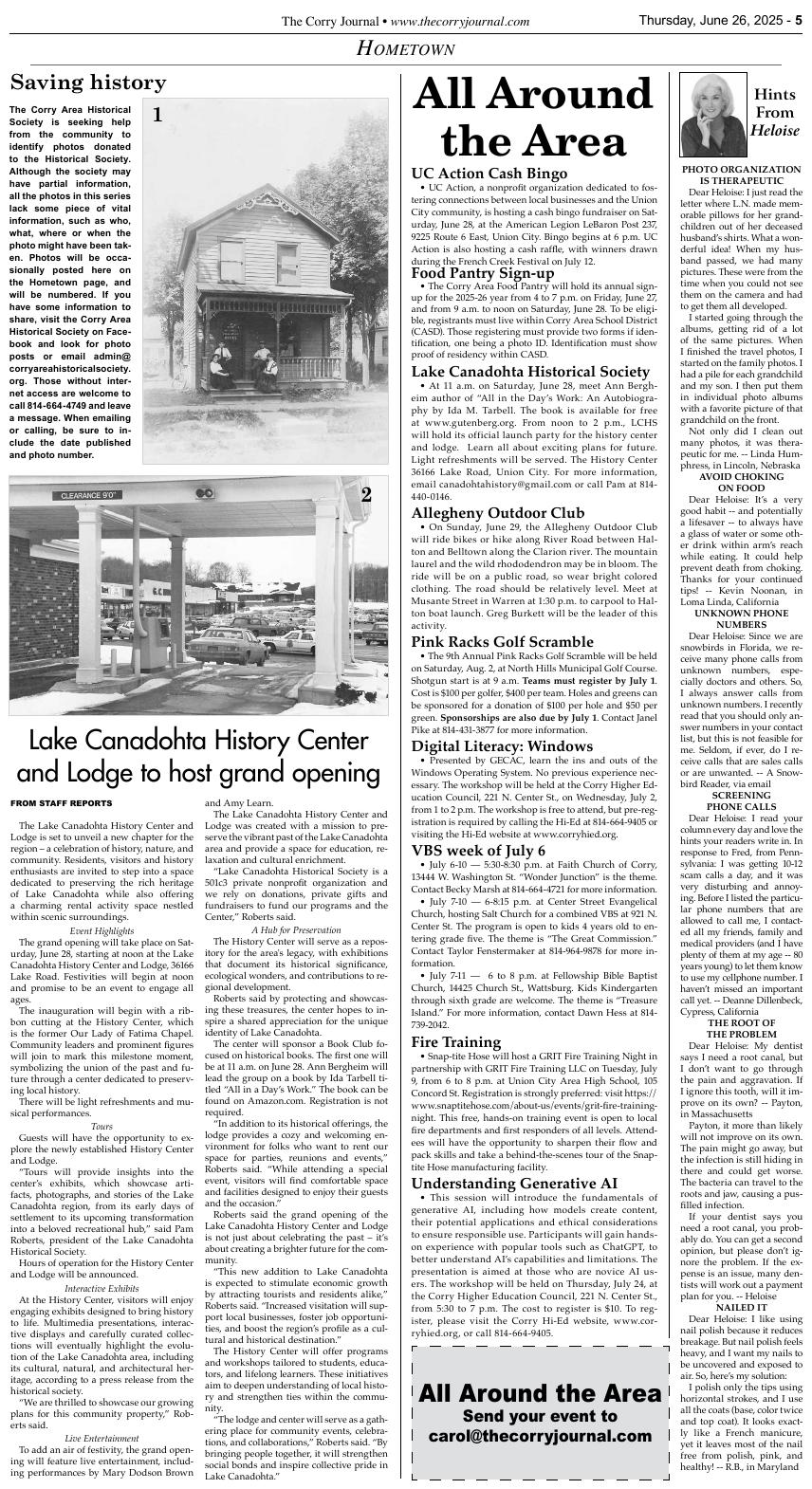 Page 5 - THUR. 6-26 HMT | The Corry Journal | thecorryjournal.com