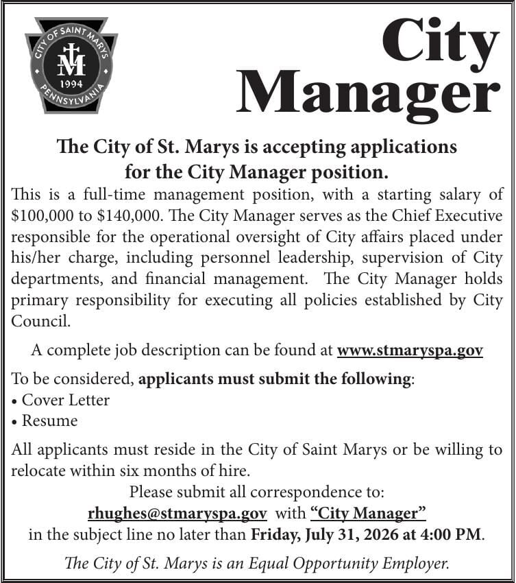 CITY MANAGER PO23-09238 | Jobs | thecourierexpress.com