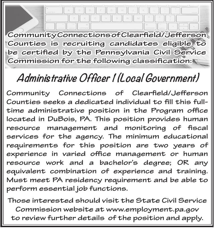 ADMINISTRATIVE OFFICER | Jobs | thecourierexpress.com