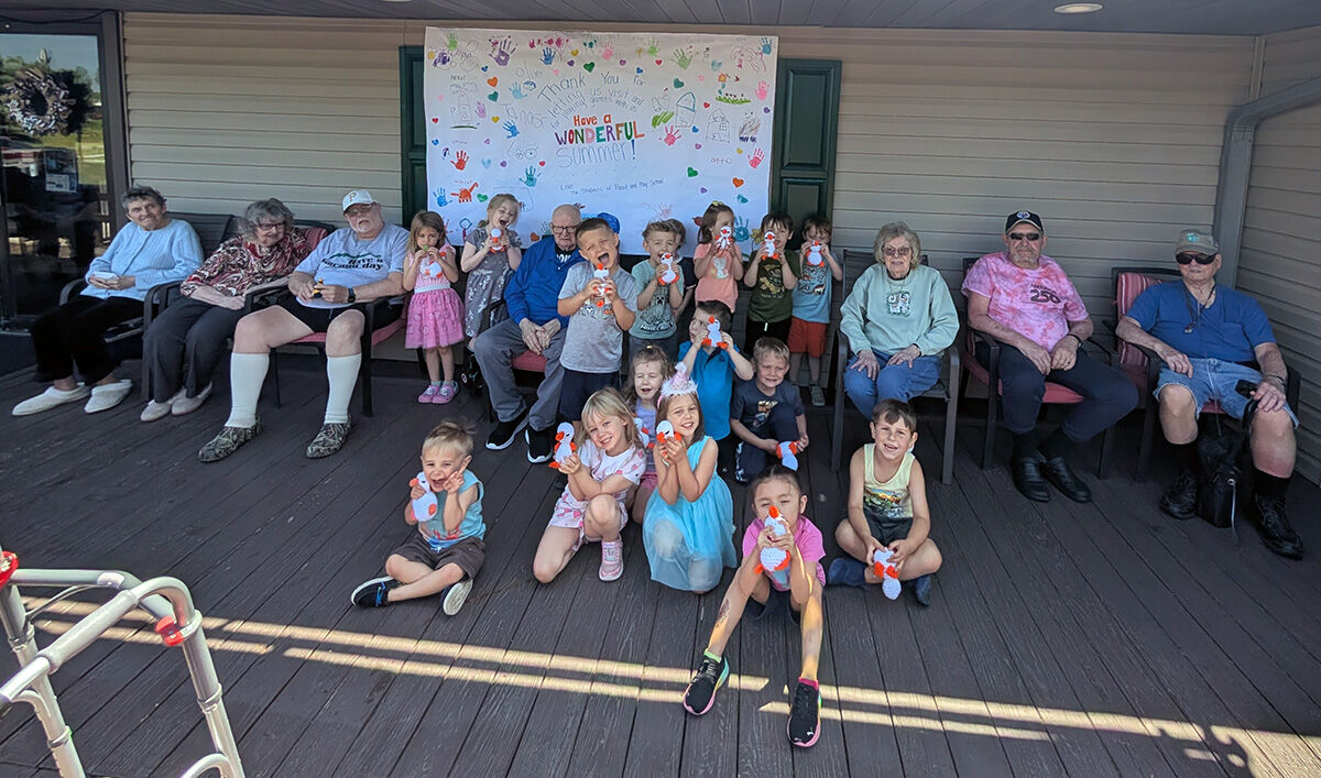 Paint and Play pre-school students visit Nelson's Golden Years ...