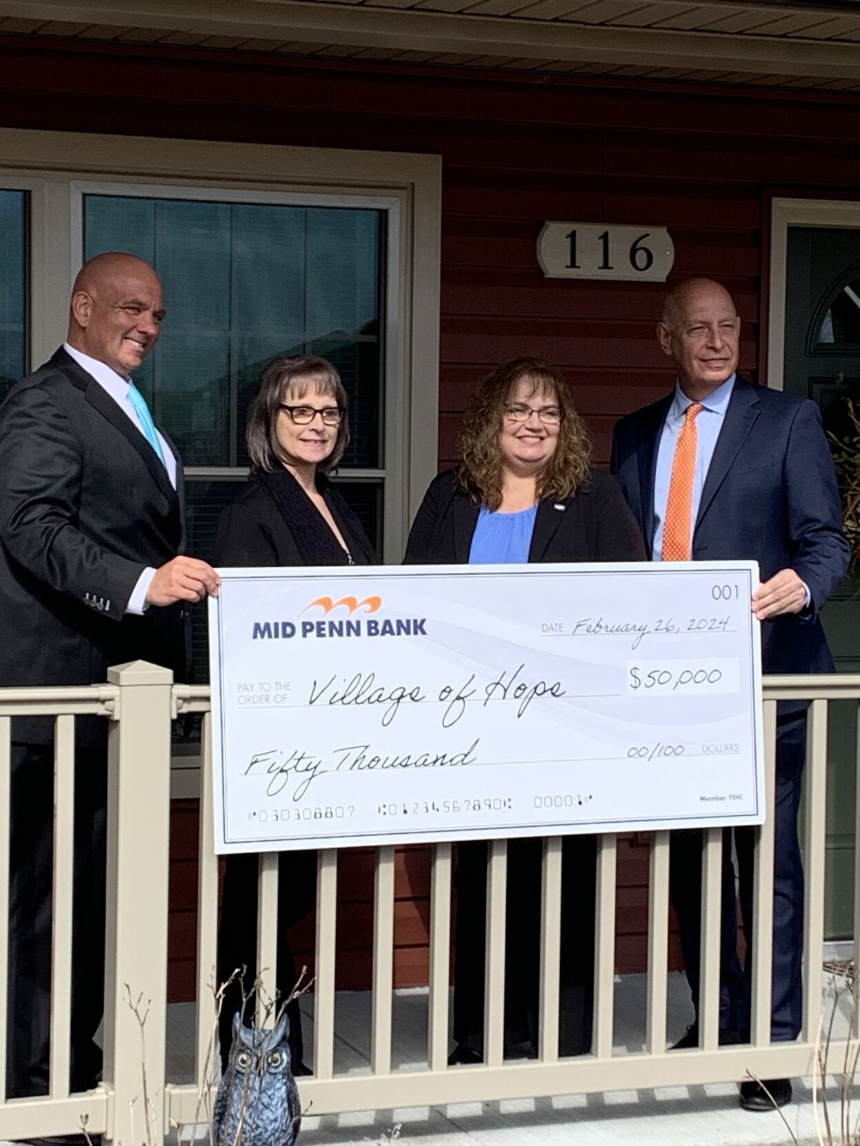Building Hope: Mid Penn Bank supports progress at Village of Hope with ...