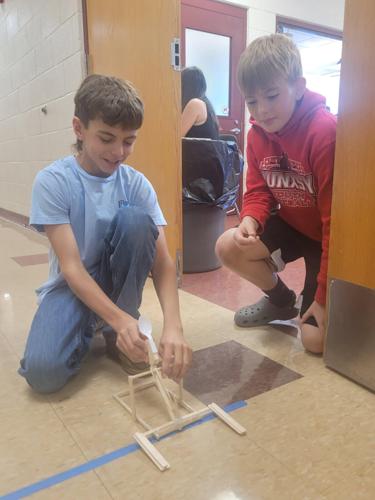 Punxsutawney Area High School students work on catapult design project ...