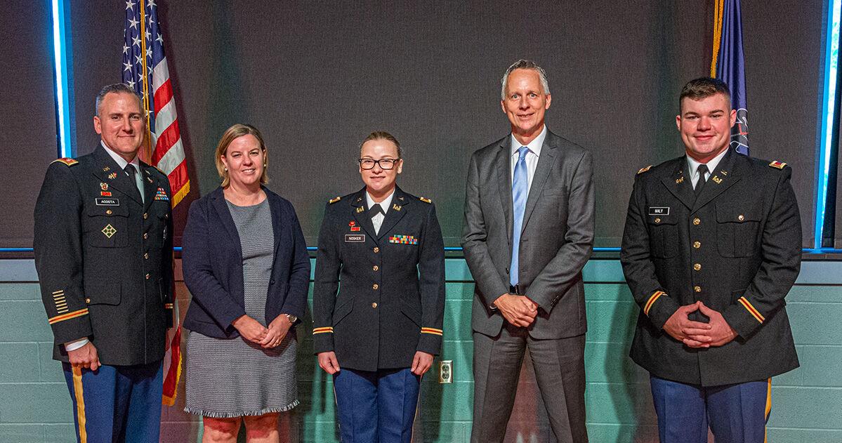 Nosker, of DuBois, commissioned as second lieutenant during Army ROTC ...